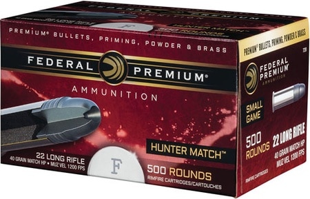 Federal 22lr Hunter Match 40g Hp 50pk - St Marys Indoor Shooting