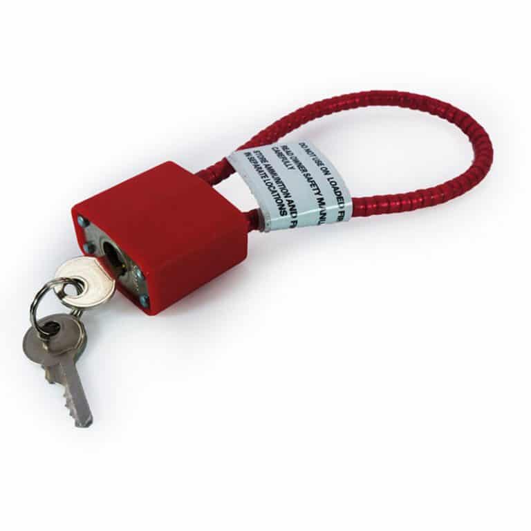 Grizzly Cable Lock 5mmx220mm Red - St Marys Indoor Shooting