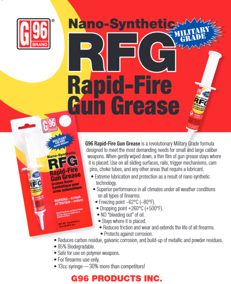 G96 Gun Grease Syringe 13ml - St Marys Indoor Shooting